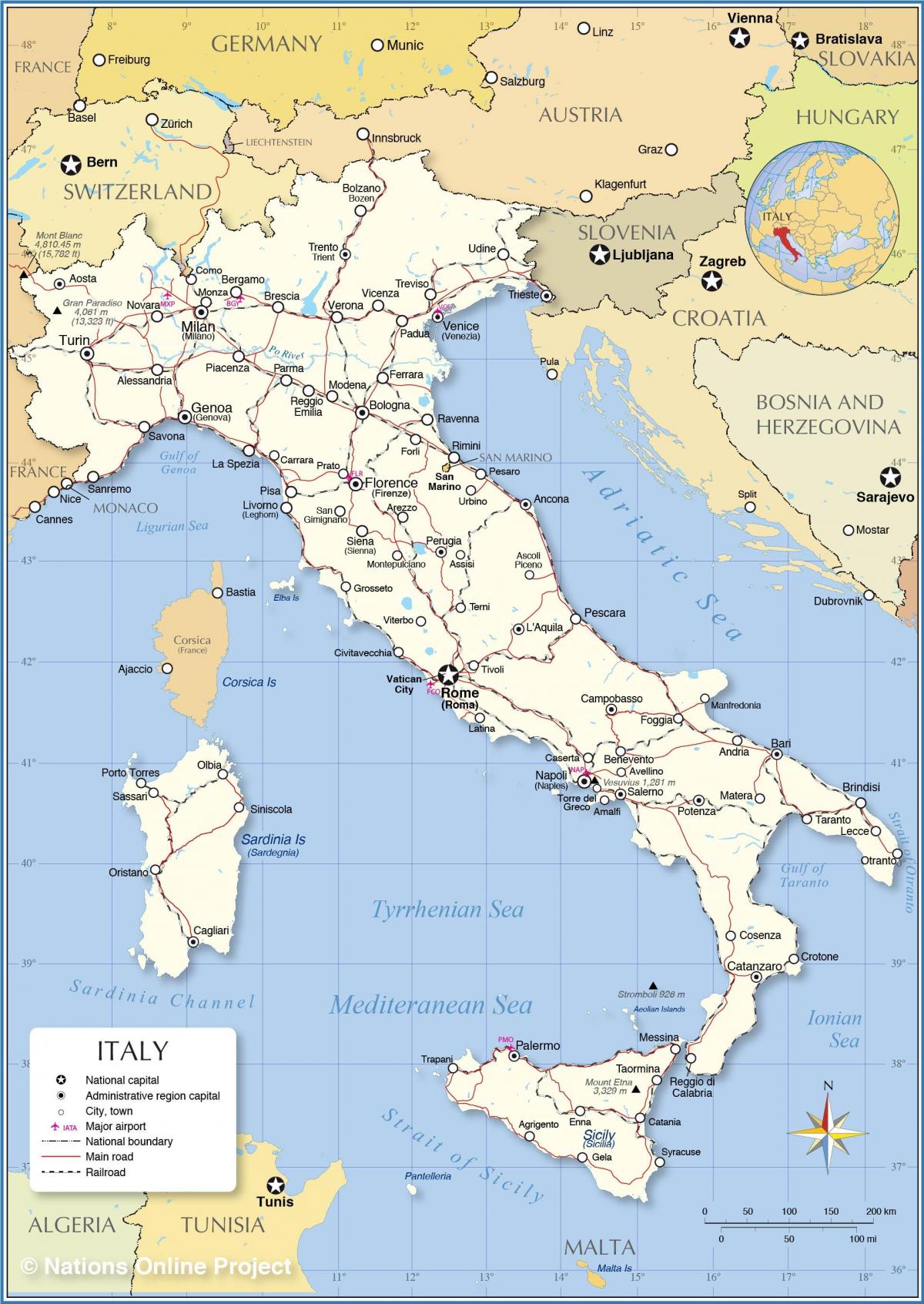 Rím Taliansko mapa - Rím, Taliansko mapa (Lazio - Taliansko)