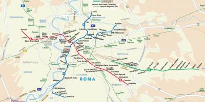 Rím mapy - Mapy Ríma (Lazio - Taliansko)