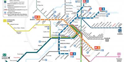 Rím mapy - Mapy Ríma (Lazio - Taliansko)