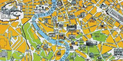 Rím mapy - Mapy Ríma (Lazio - Taliansko)